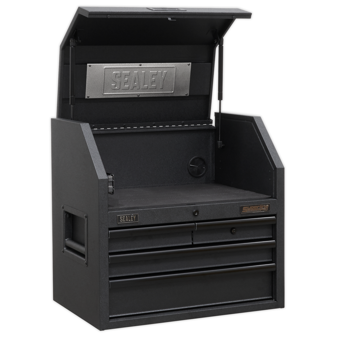 Sealey Superline PRO® Black Edition Topchest with 4 Soft Close Drawers ...